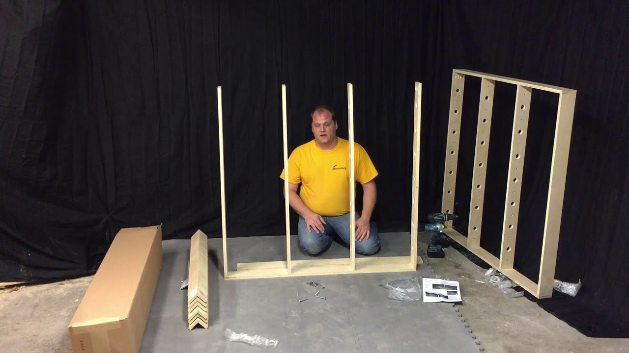 ModelRailroadBenchwork.com 4x8 table (benchwork) assembly - YouTube
