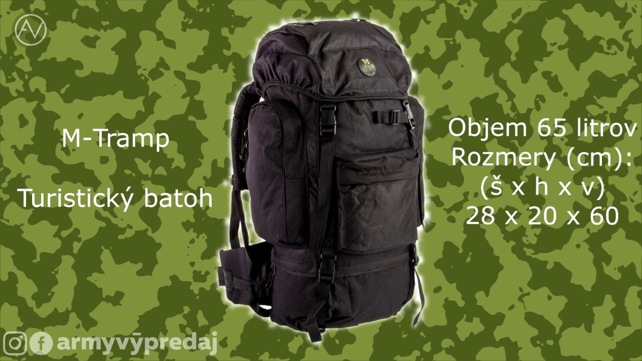 M-Tramp turistický batoh, 65 litrov - videopopis - YouTube