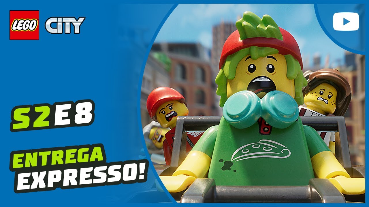 LEGO City Sem Limites | S2 E8 🍕🎢🤖 | Entregar Pizzas numa MONTANHA-RUSSA ...