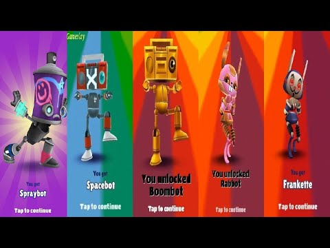 Subway Surfers chicago VS Venice Beach Space Station Zurich Spraybot VS Spacebot Boombot Rabbot