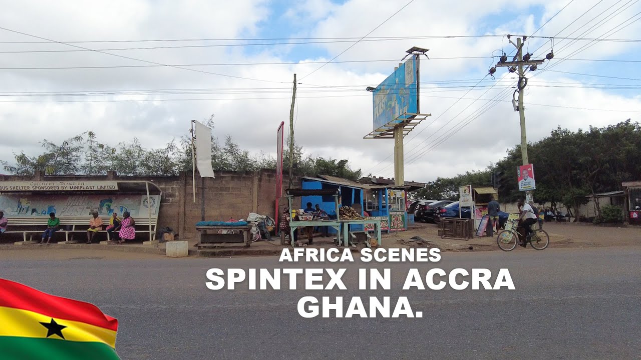 AFRICA LOCAL COMMUNITY WALKING TOUR IN ACCRA - GHANA | SPINTEX - YouTube