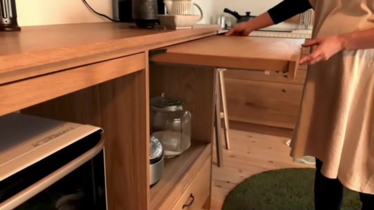blum pull-out shelf lock 〜our customer"s use example〜 - YouTube