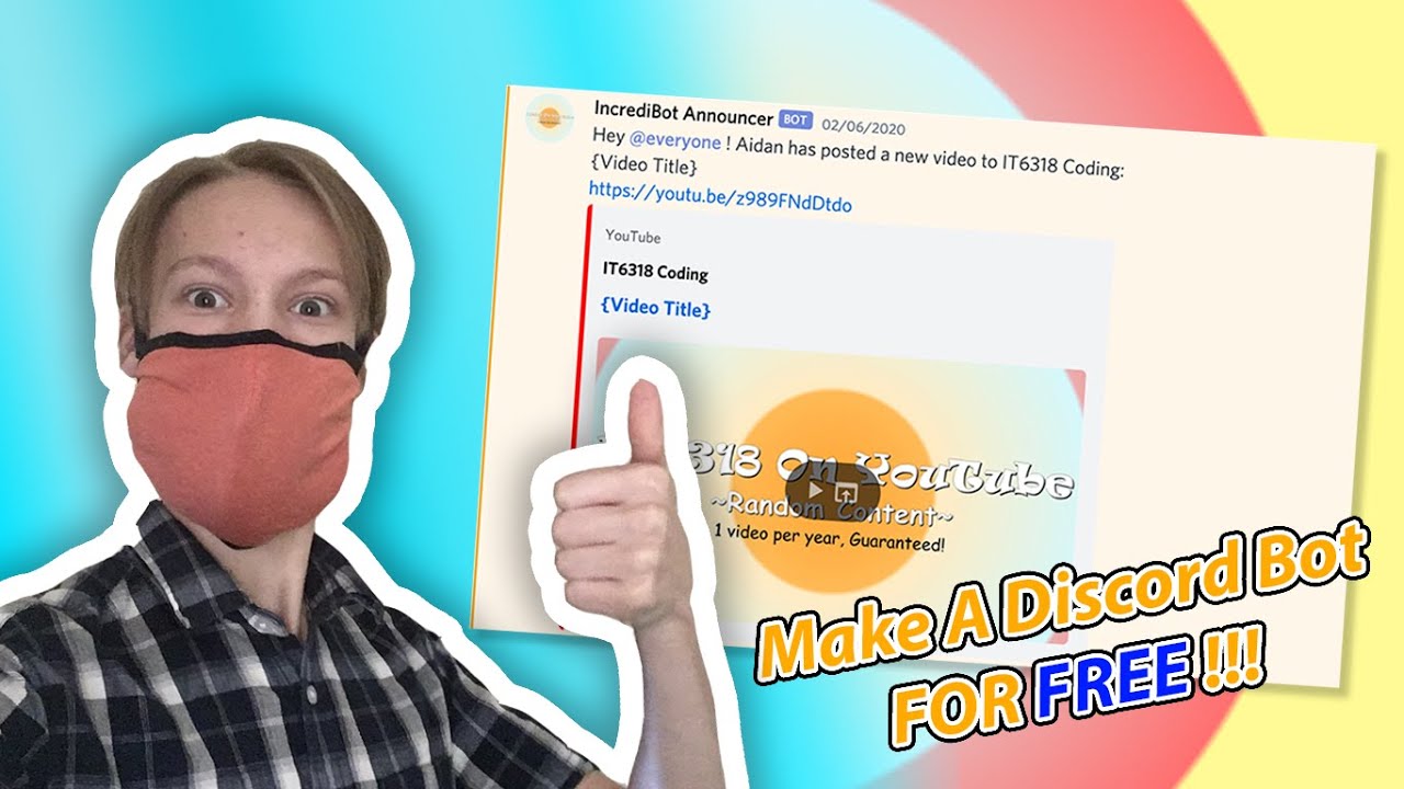 TUTORIAL: How To Make A FREE Discord Youtube Announcer Bot - YouTube