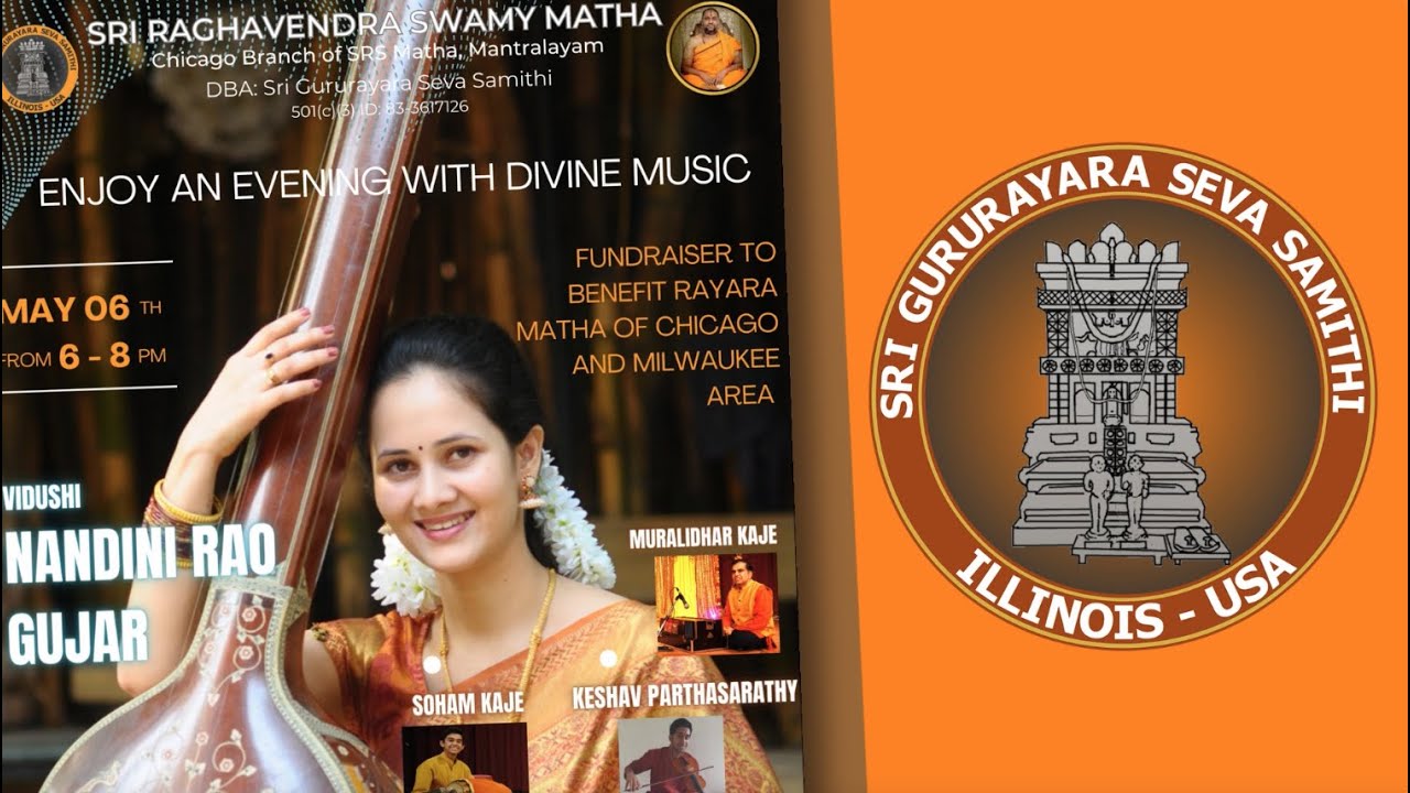 Divine Music by Nandini Rao Gujar | Rayara Matha of Chicago Fund Raiser ...