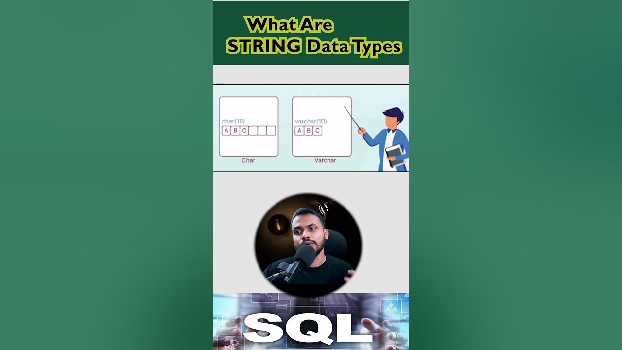 Difference Between Char And Varchar Sql Data Types Datascience Sql Youtube