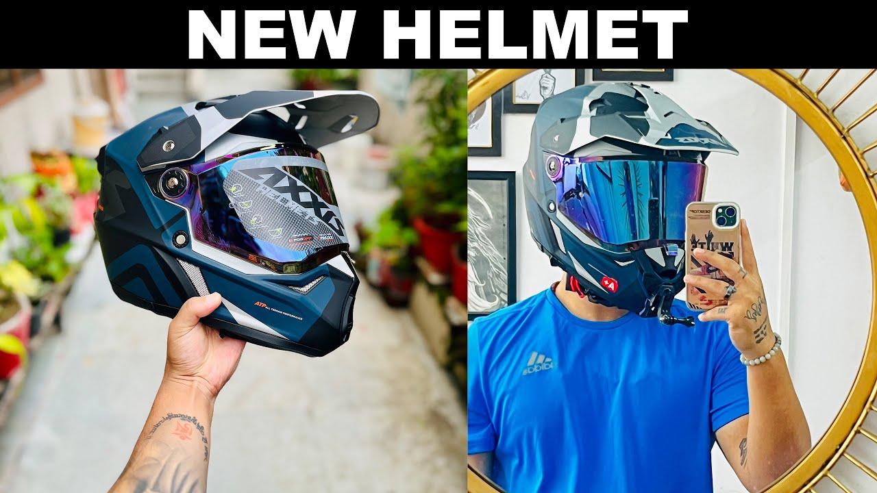 NEW HELMET II AXXIS WOLF DS HYDRA II BEST ADVENTURE HELMET II - YouTube