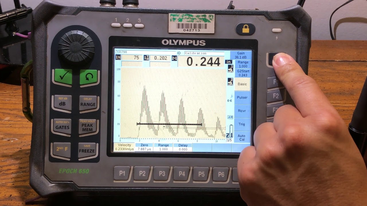 How to Calibrate a UT Olympus 650 Scope Echo to Echo - Part 3 - YouTube