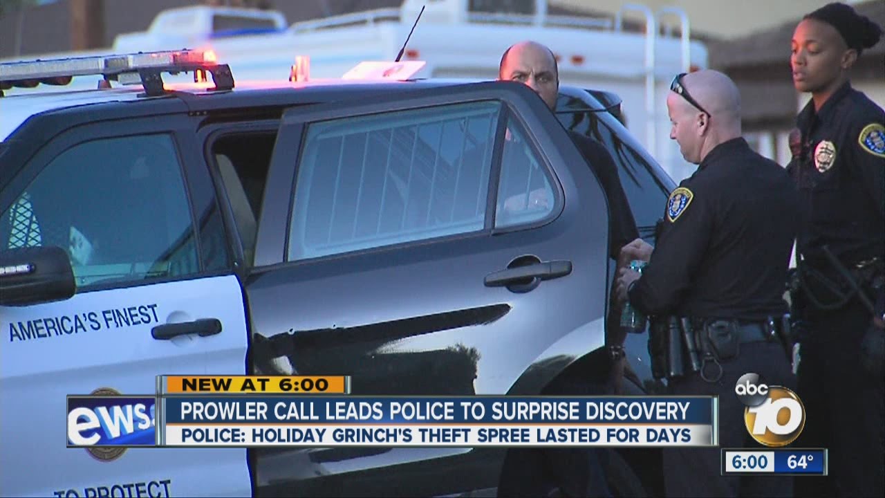 Prowler call leads police to surprise discovery inside car trunk - YouTube