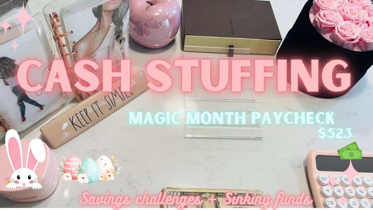 Magic Month Cash Stuffing| $523💵|March 2024|#budgeting #money # ...