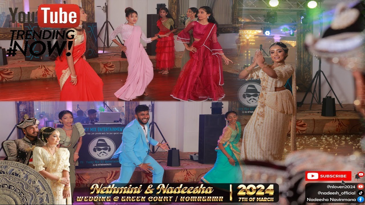 "අහංකාරි & Fireball Pitbull🔥 | The Ultimate Surprise Dance | Nadeesha & Nethmini Wedding 2024 ...