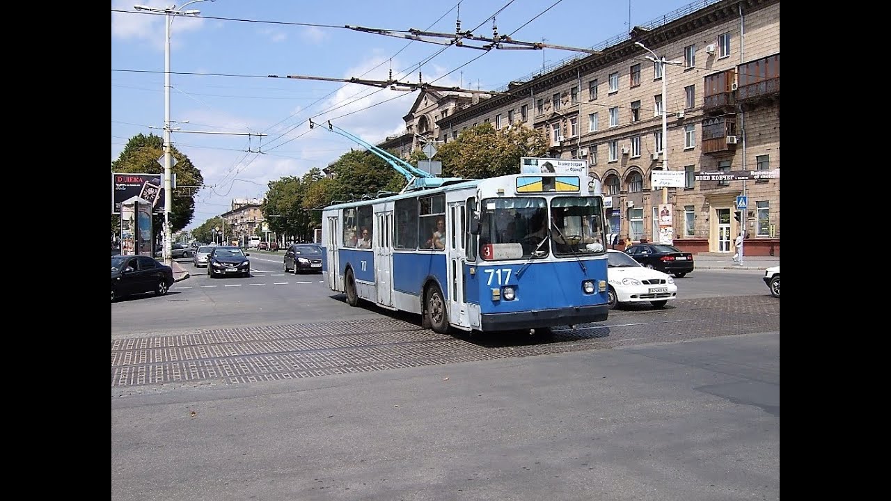 Zaporizhzhia, Ukraine Tram & Trolleybus Scenes - 2009 - YouTube