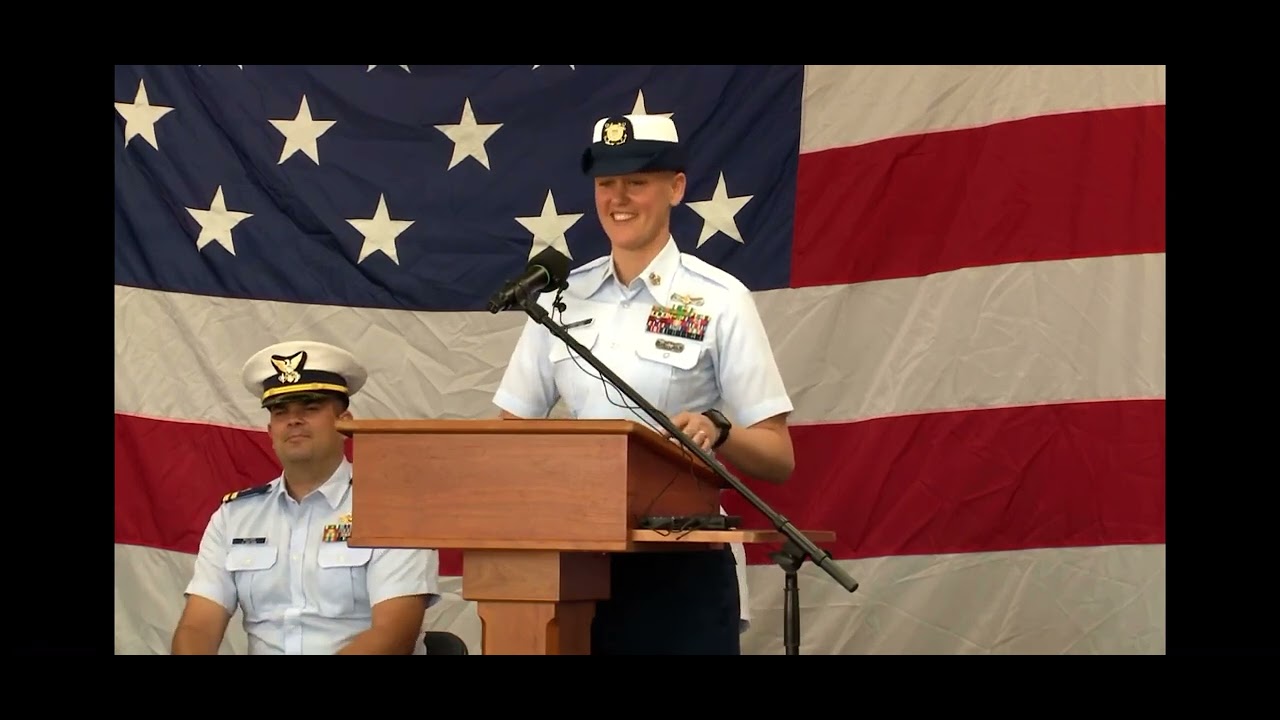 Hali L. - The first woman OIC at U.S. Coast Guard - YouTube