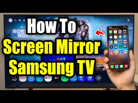 How To Screen Mirror iPhone To Samsung TV