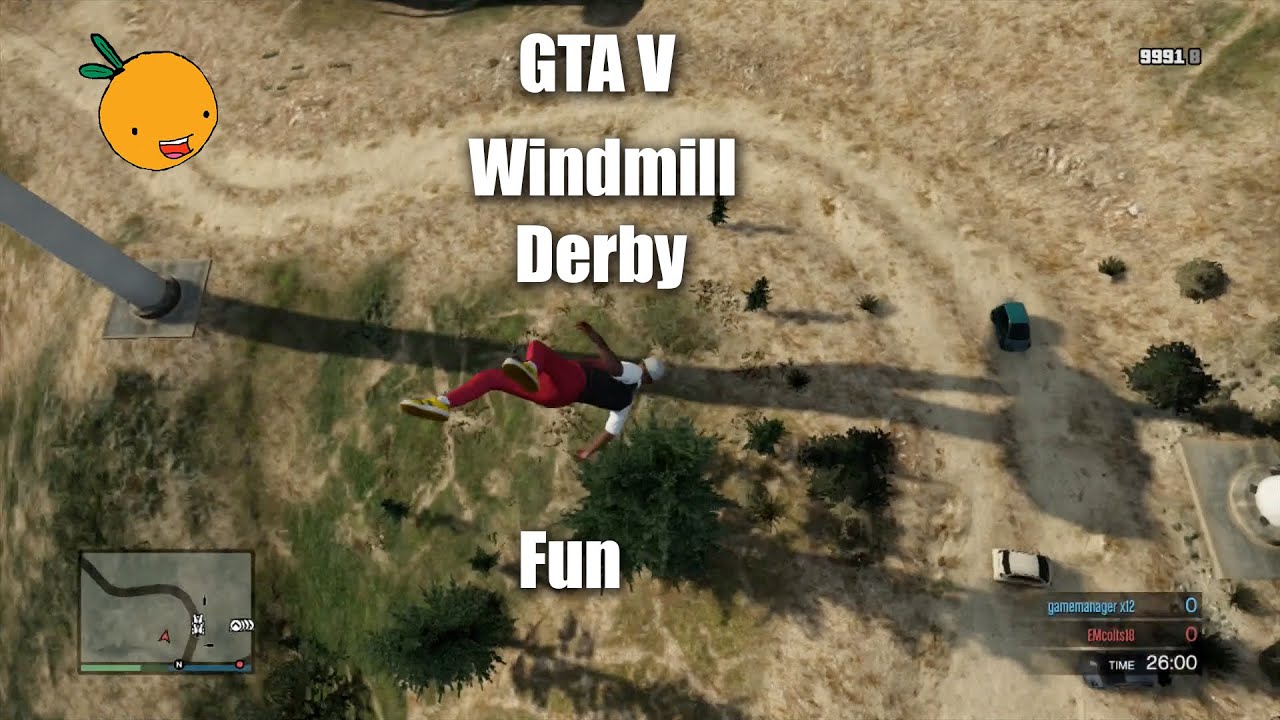 GTA V Windmill Derby Fun - YouTube