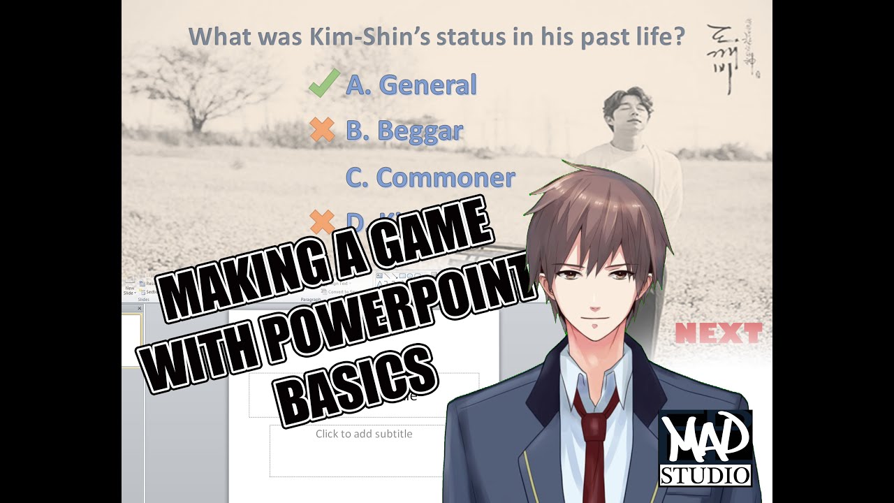 Making a Video Game: Creating Interactive Games in PowerPoint - YouTube
