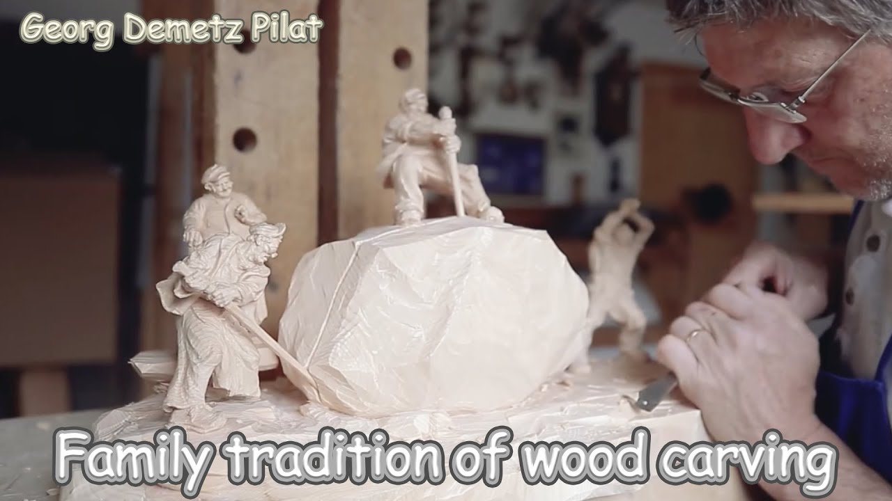 A hundred-year-old family tradition of wood carving, Georg Demetz Pilat ...