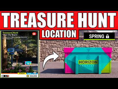 FH6 Treasure Hunt Tokyo City Region Complete Guide & Chest Location (Spring Season)