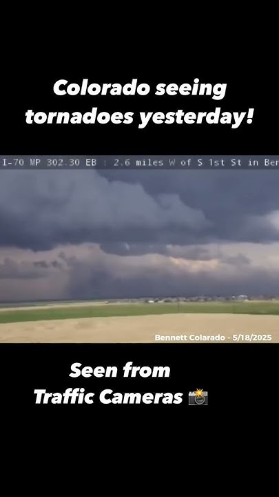 Tornado on the ground yesterday in Colorado! Another tornado outbreak is expected today! # ...