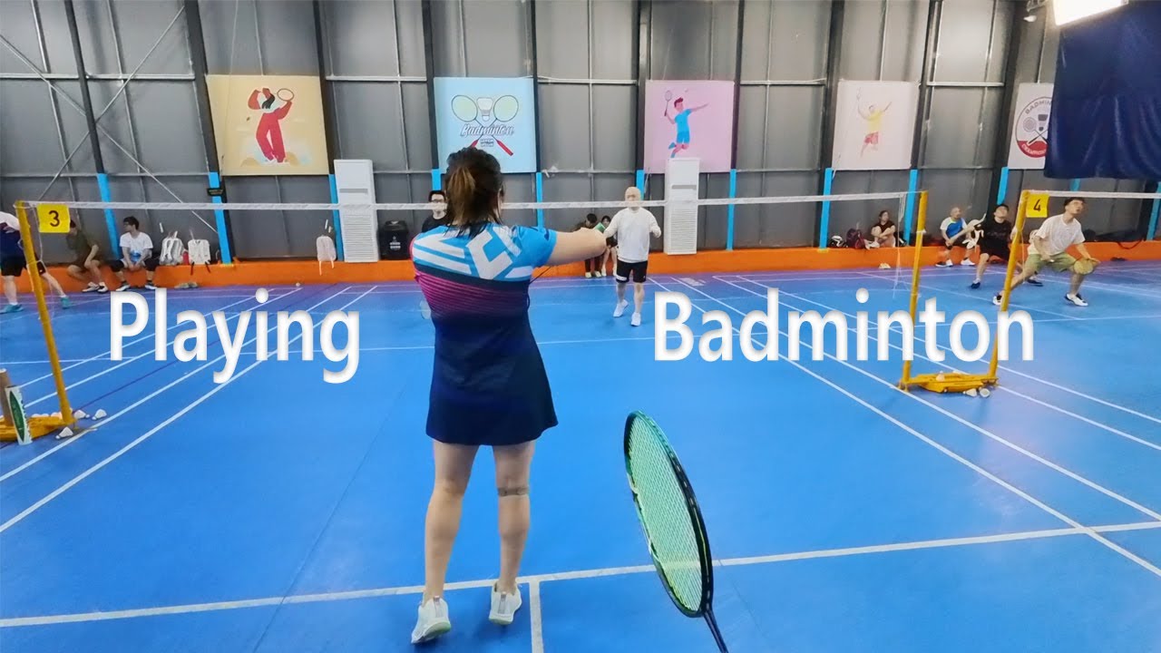 Playing Badminton after dinner - YouTube