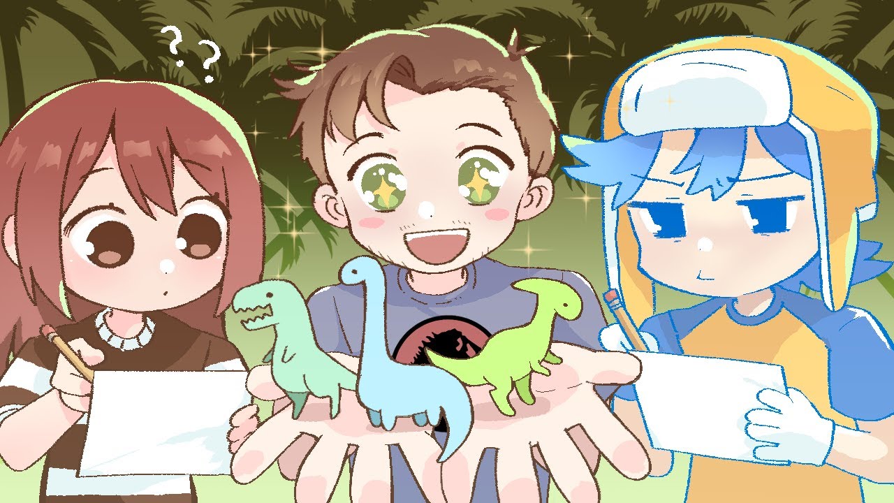 DINOSAUR DRAWING CHALLENGE 🦖 ft. @AGamingBeaver - YouTube