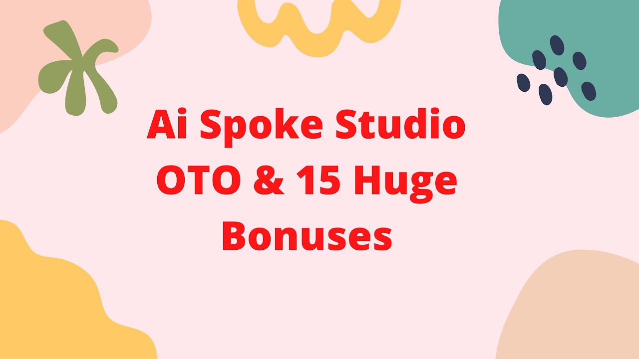 Ai Spoke Studio OTO - Ai Spoke Studio OTO 1 to 3 OTOs + AiSpokeStudio ...