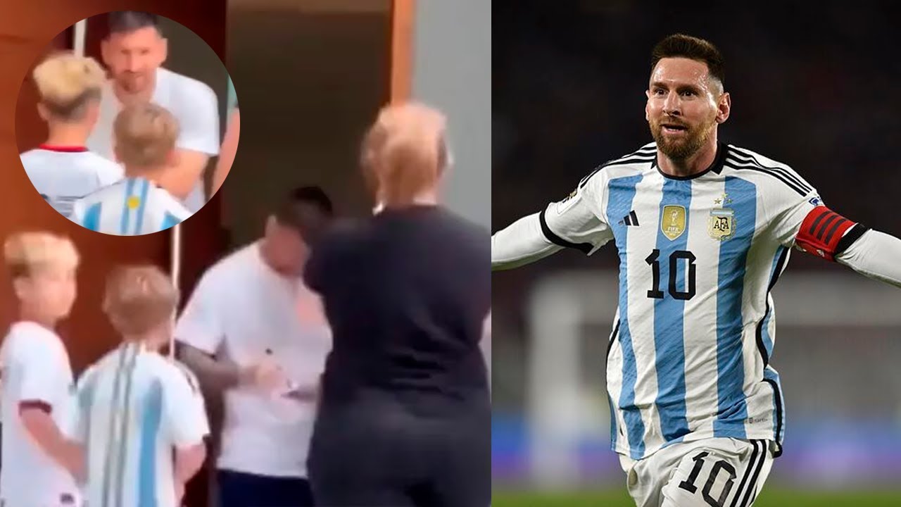 LE TOCARON EL TIMBRE A MESSI Y... ¡LES ABRIÓ LA PUERTA! LES FIRMÓ ...