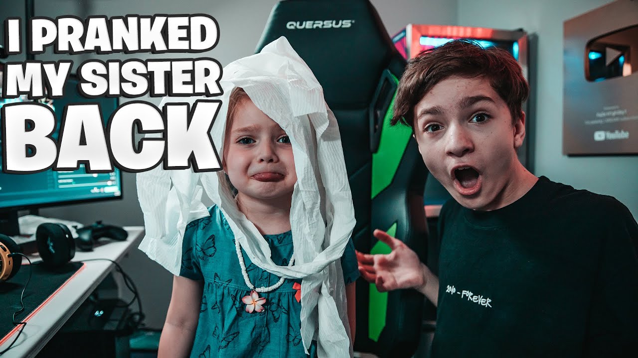 I MADE MY LITTLE SISTER CRY?! Faze H1ghSky1 PRANKS BACK Little SISTER ...