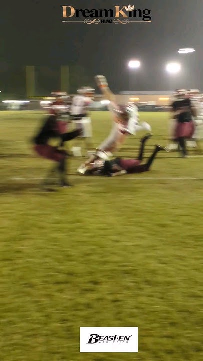 #touchdown Bolles Bulldogs #28 Emmett Grzebin gets flipped on TD run vs Raines #playoffs #fl # ...