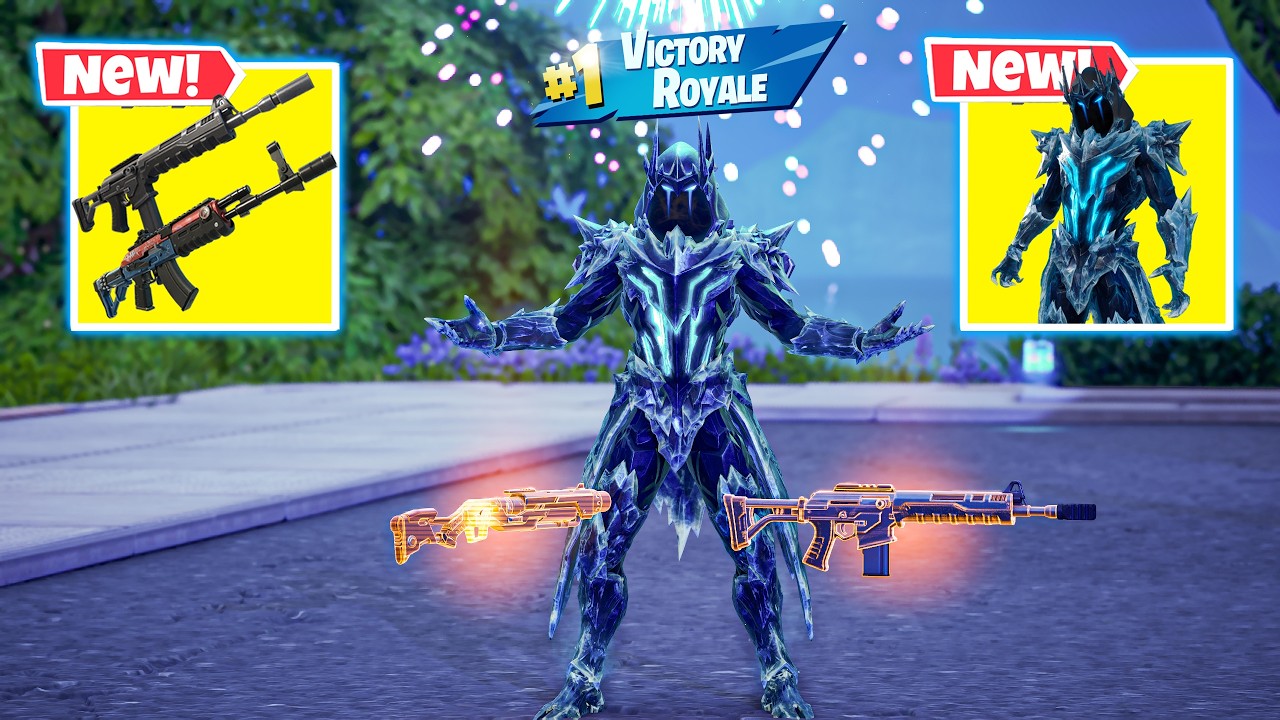 EXALTED ICE KING vs ALL NEW!! MYTHIC WEAPONS ( NEW! Fortnite Chapter 7 ...