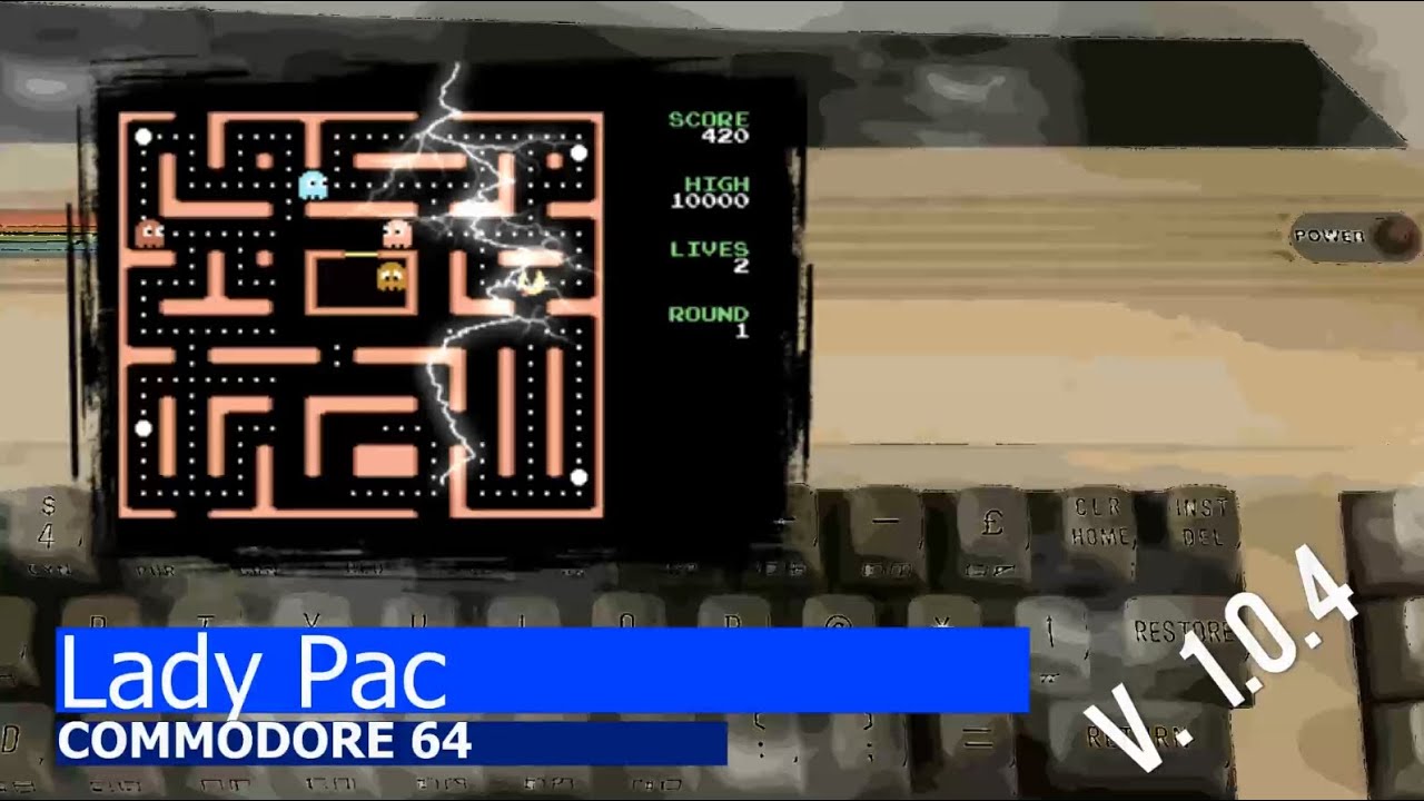 Commodore 64 -=Lady Pac=- v. 1.0.4 - YouTube