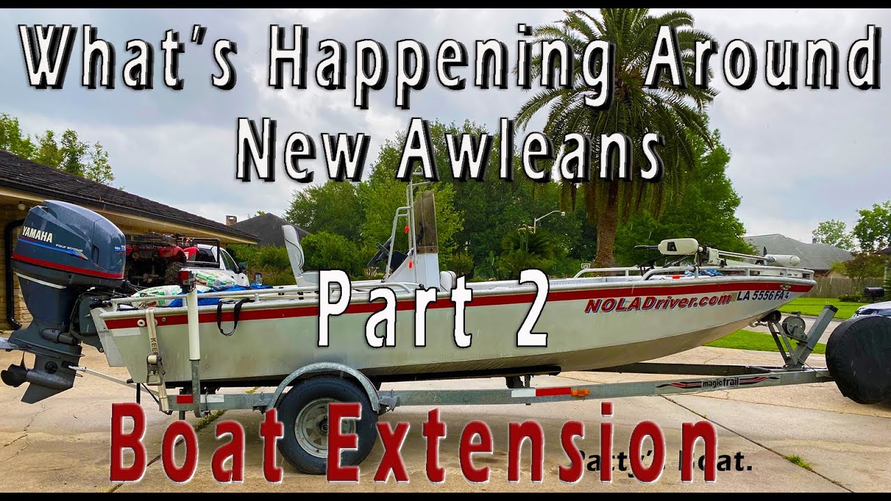 Aluminum Boat Transom Extension Pt 2 (Better than Flotation Pods) - YouTube