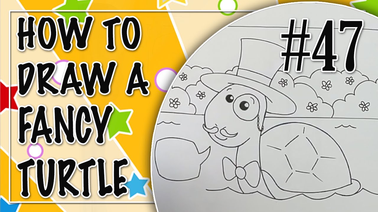 How to draw a FANCY TURTLE - Episode #47 You CAN Draw! - YouTube