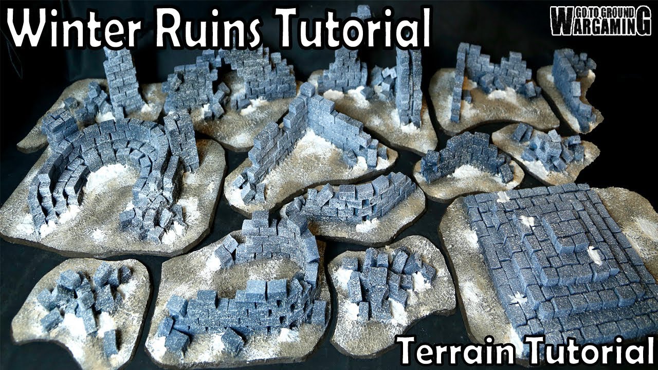 Winter Ruins (Warhammer 40k) - Wargaming Terrain Tutorial - YouTube