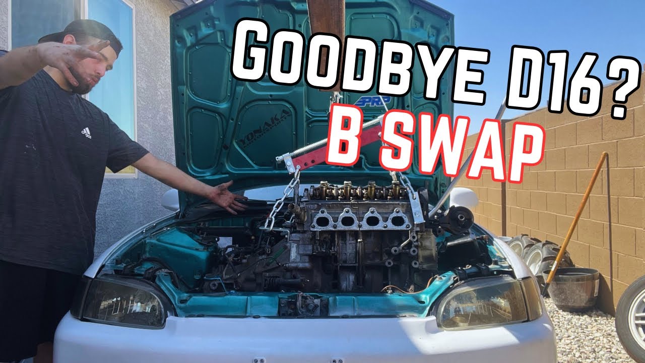 Goodbye D16? | B18B SWAP SERIES PART 1 | The Teardown and Build up ...