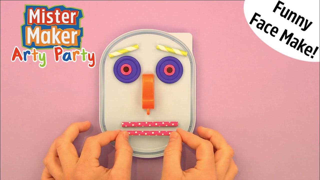 Funny Face Make | Arty Party | Mister Maker - YouTube
