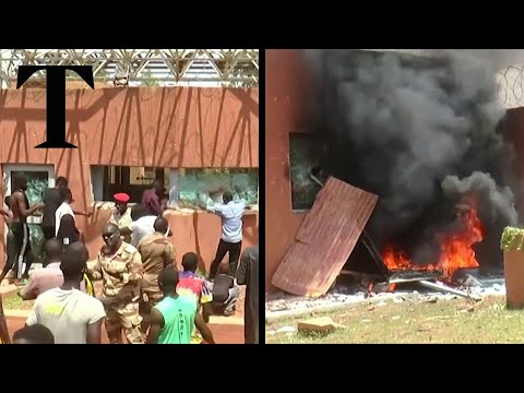 Coup supporters attack the French embassy in Niger
