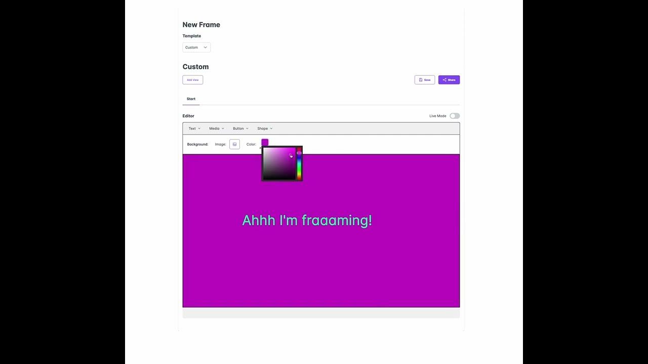 No code frames for Farcaster - YouTube