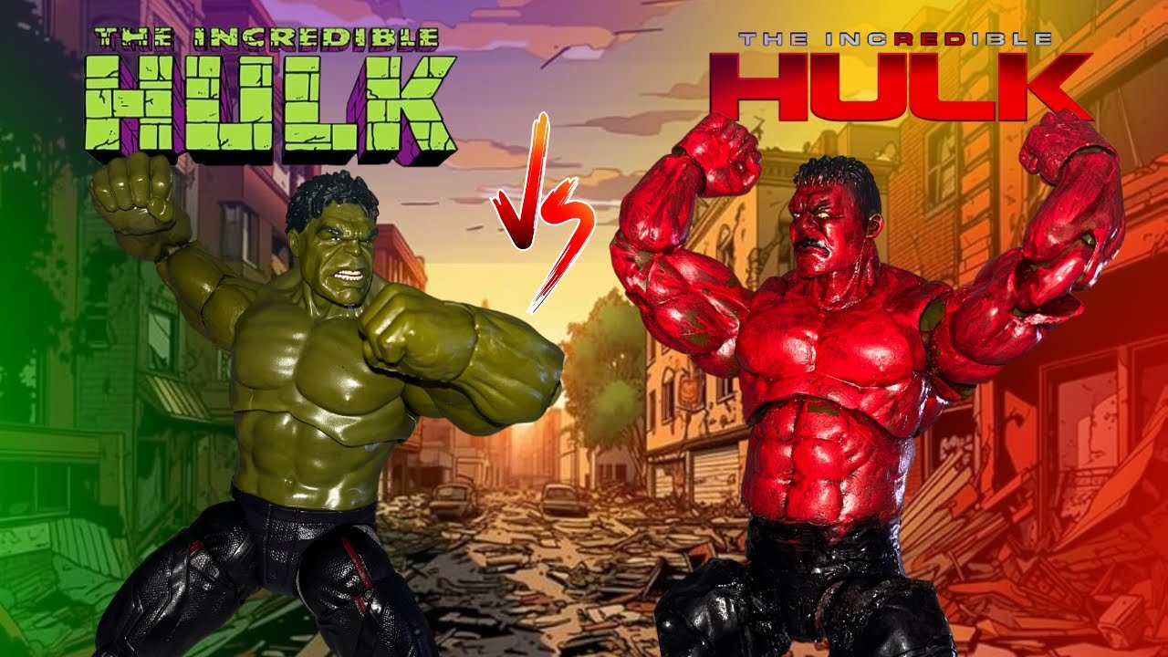 Hulk VS Red Hulk (Stop Motion Animation) ⁠ - YouTube