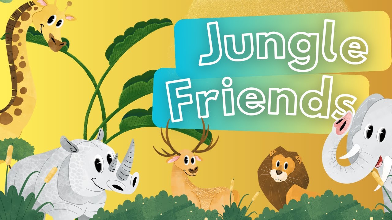 Jungle Friends 🐒 /Animated story for KIDS #nurseryrhymes - YouTube