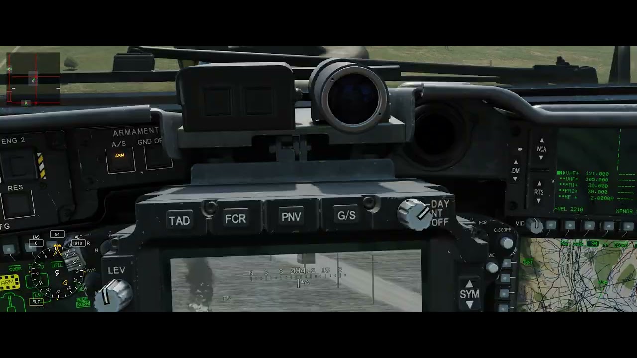 DCS Apache - No fire showing in TEDAC TV vs FLIR - YouTube