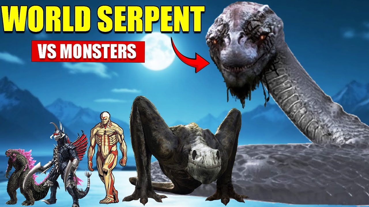 World Serpent vs Giant Monsters | 3D Monster Size Comparison 2025 - YouTube