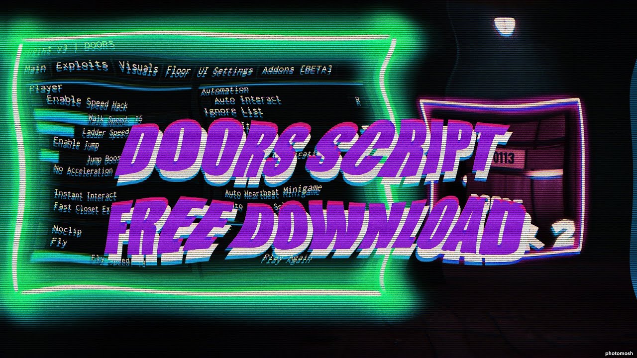 *NEW* DOORS (FLOOR 2) SCRIPT | PASTEBIN ROBLOX HACK (GUI): SPEED, ESP ...