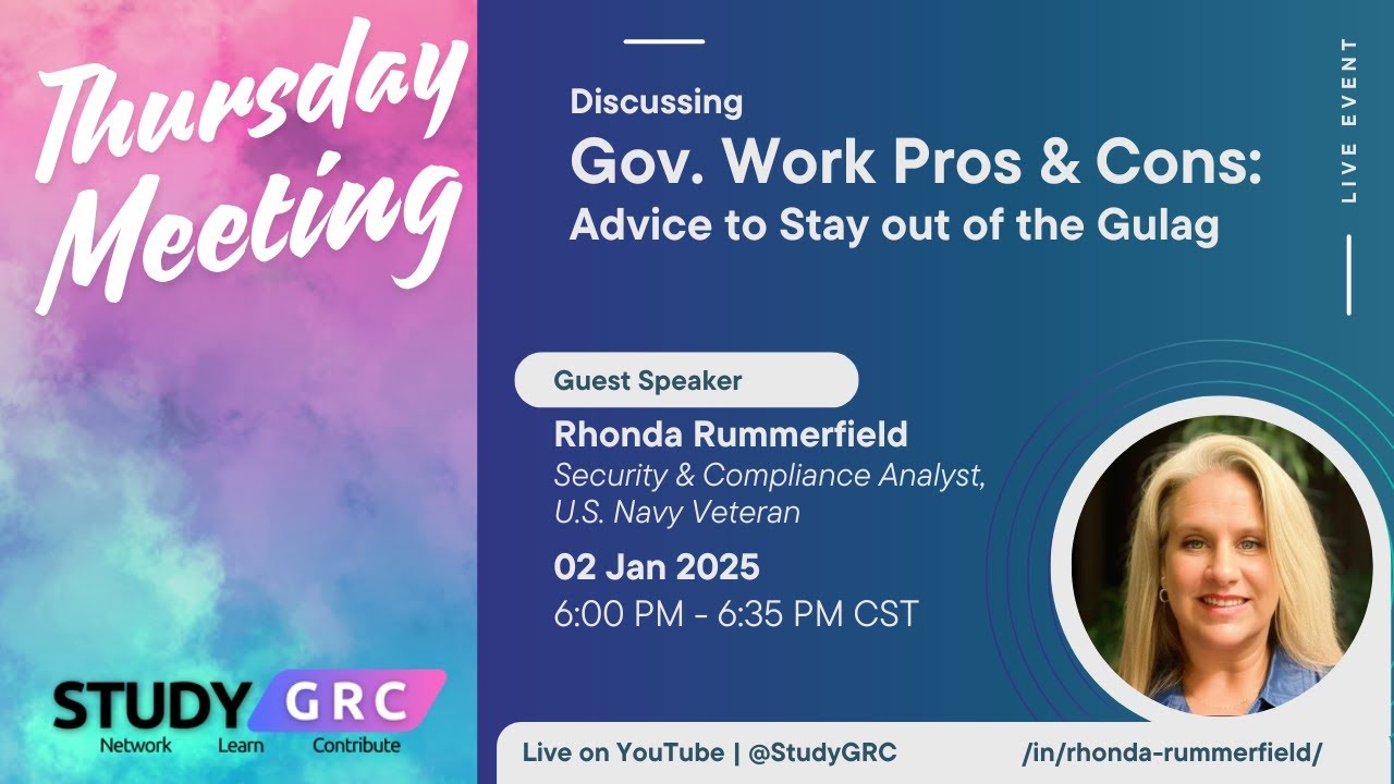 Gov. Work Pros & Cons | Weekly Meeting - YouTube