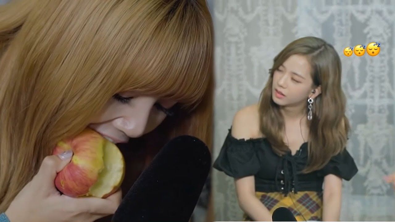 Jisoo falling asleep while Lisa doing ASMR - YouTube