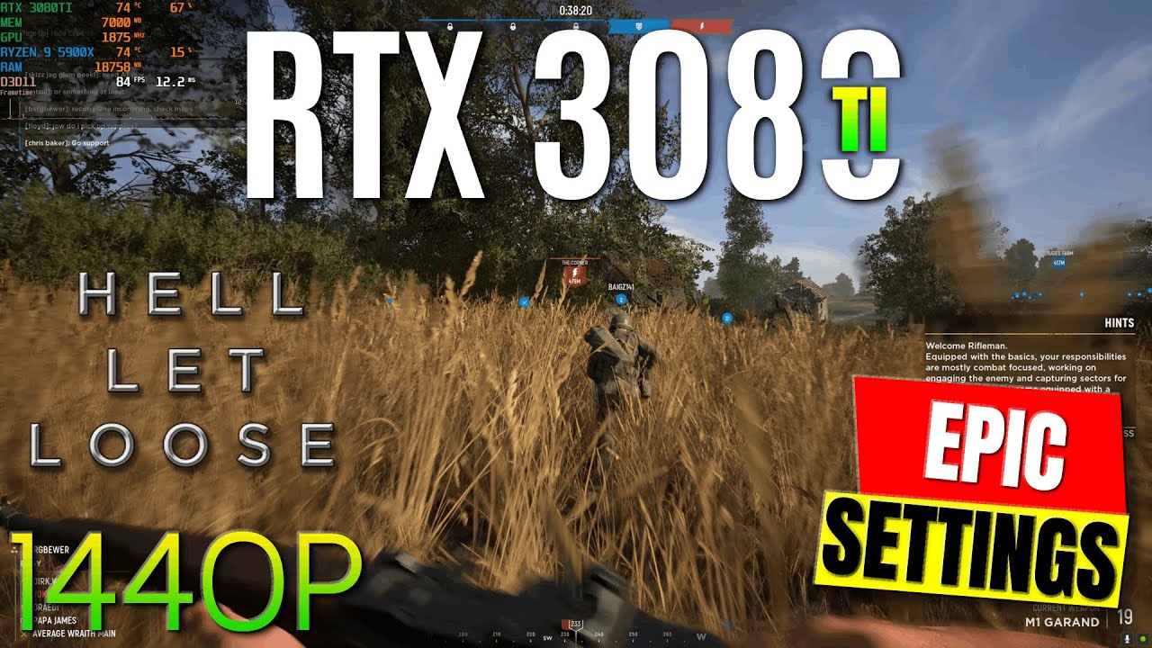 Hell Let Loose: RTX 3080ti + Ryzen 9 5900X | 1440p | Epic Settings ...