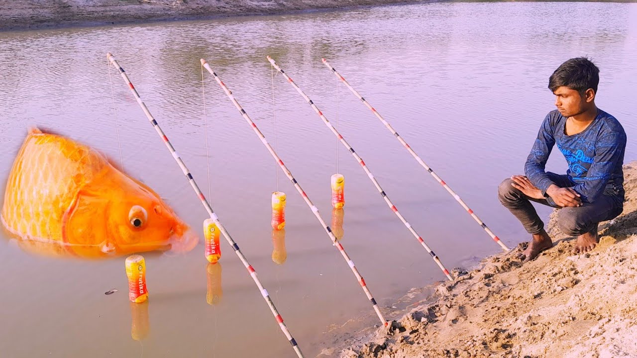 Amazing Hook Fishing 2023 || Catch Fish by Hook From River With ...