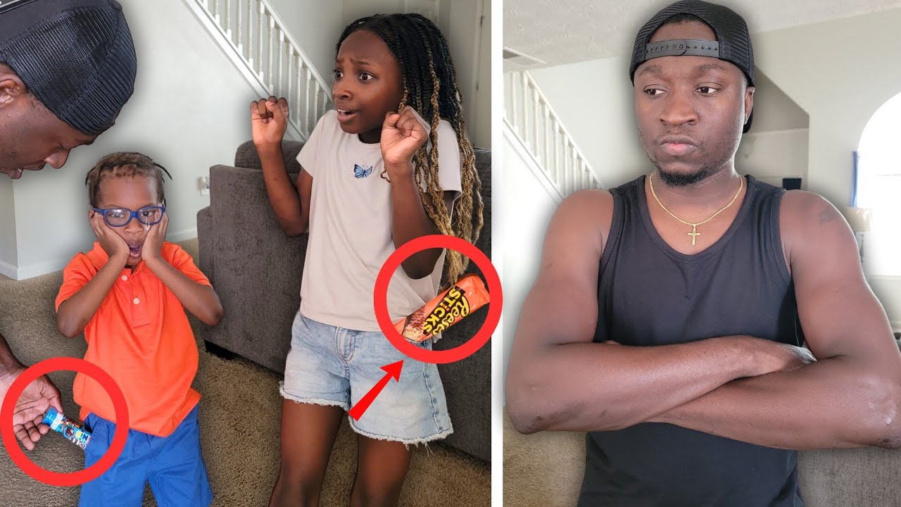 DAD TEACHES SIBLINGS A LESSON ABOUT STEALING - YouTube