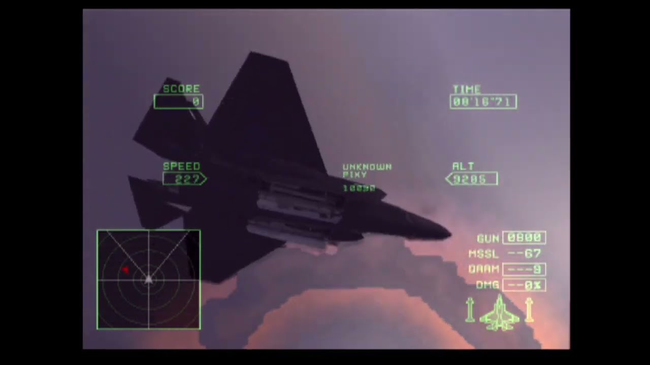 Ace Combat Zero Final Mission F35 vs Morgan ADFX-02 Raw footage - YouTube