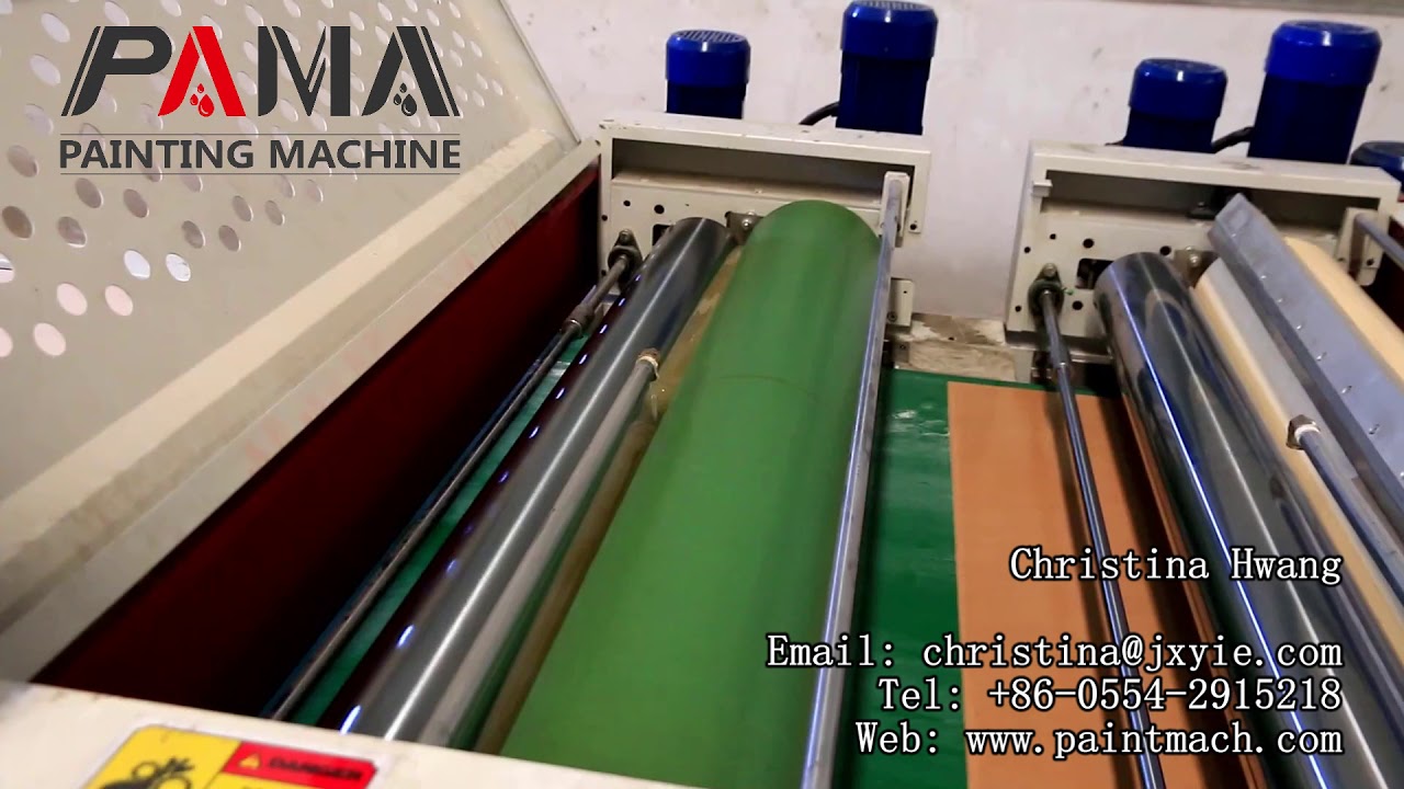Double Roller Coating Machine 辊涂机 - YouTube