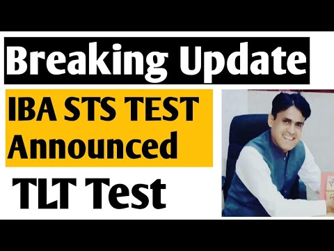 Breaking Update || IBA STS Test Date announced || Get Ready - YouTube